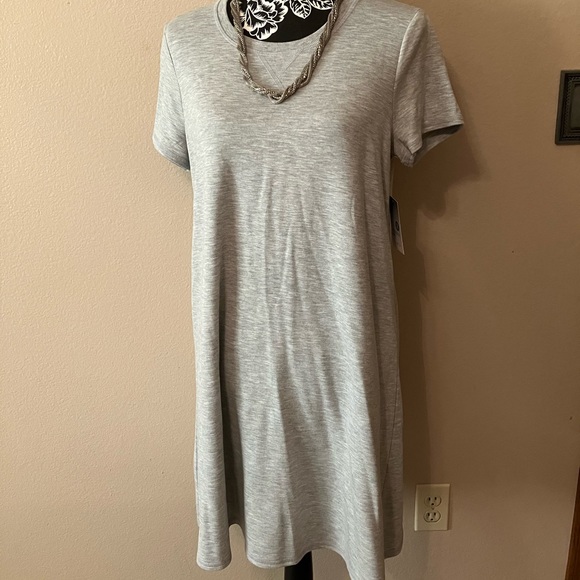 XERSION studio | Dresses | Nwt Small Heather Gray Tee Shirt Dress With ...